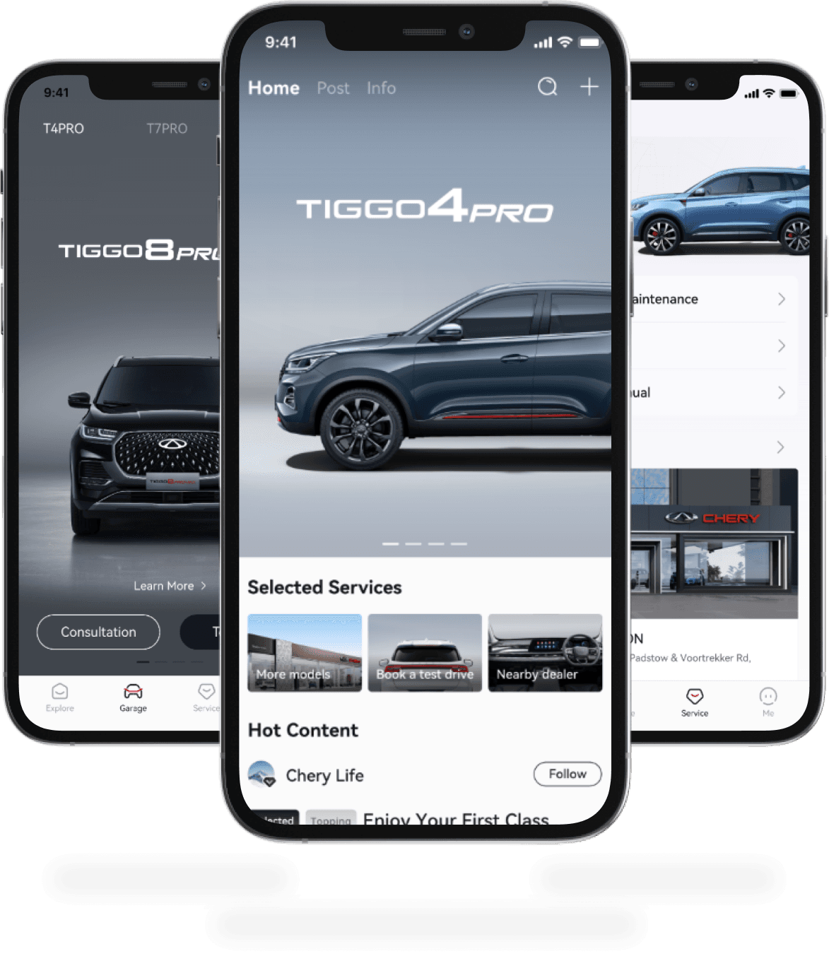 Owners Area | Chery SA App